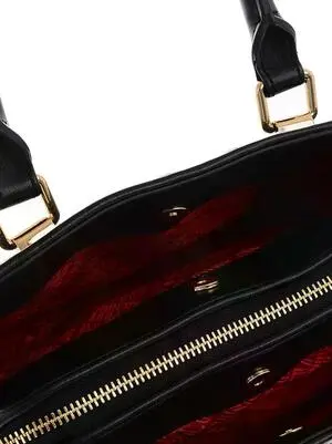 Moschino Quilted Logo Plaque Tote Bag