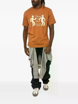 Dsquared2 Graphic-print T-shirt - Brown