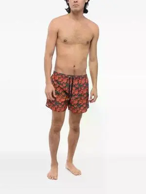 Neil Barrett Cherry Print Drawstring Swim Shorts