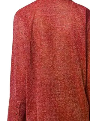 Oseree Metallic-effect Button-up Shirt