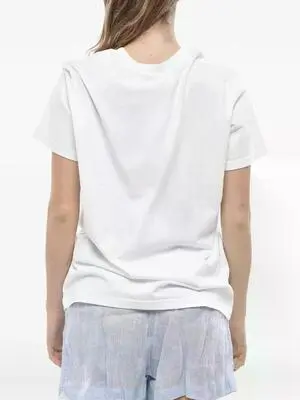 LUDOVIC DE SAINT SERNIN Embroidered Monogram Crew Neck T-shirt