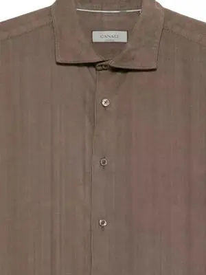 Canali Corduroy Long-sleeve Shirt