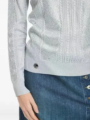 Philipp Plein Tone Cable-knit Sweater