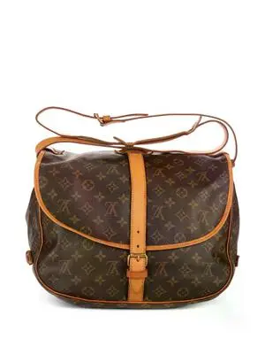 LOUIS VUITTON Monogram Canvas Shoulder Bag - Brown