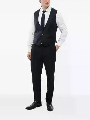 Corneliani Academy Martingale Wool Waistcoat