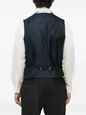Corneliani Academy Martingale Wool Waistcoat