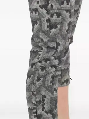 DIESEL® Geometric Print Cropped Trousers