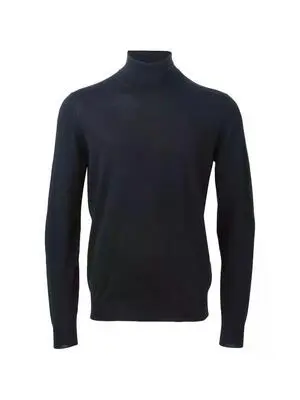DRUMOHR Roll-neck Wool Sweater - Blue