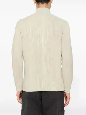 C.P. COMPANY Lens Detail Ribbed Knit Sweater