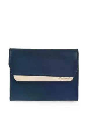 Dsquared2 Logo-plaque Leather Wallet - Blue
