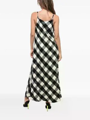 Woolrich Checked Flared Maxi Dress
