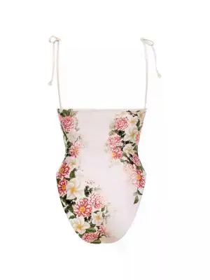 Agua Bendita Rábano Paraíso Sweetheart Swimsuit - Neutrals