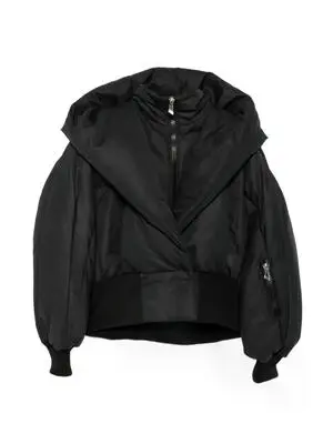 Attico High-collar Padded Jacket - Black