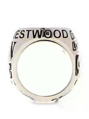 VIVIENNE WESTWOOD Lancelot Chevalier Orb Ring - Silver