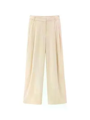 IRO PARIS Hayda Pleated Wide-leg Trousers - Neutrals