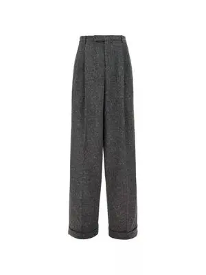 Valentino Garavani Pleated Trousers - Grey