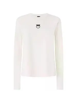 Pinko Love Birds Logo Printed T-shirt - Neutrals