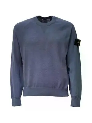Stone Island Logo-patch Raglan-sleeve Sweater