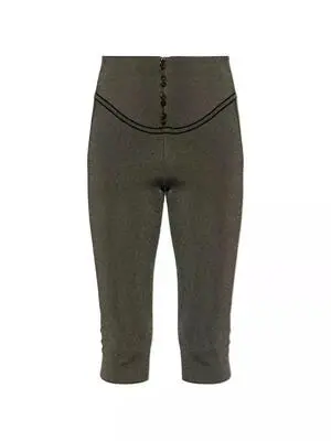 Jacquemus Serra Button-front Leggings - Grey