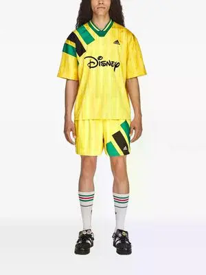 Adidas Patterned-jacquard Track Shorts - Yellow