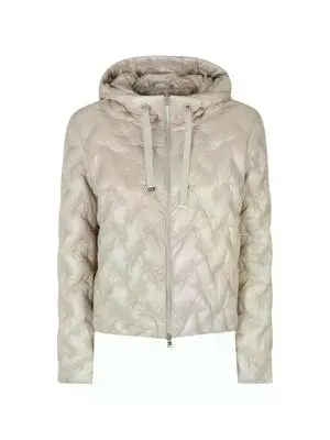 Herno Chevron-quilted Hooded Jacket