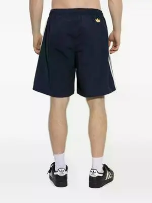 Adidas X Disney X Brain Dead Cartoon-appliqué Track Shorts - Blue