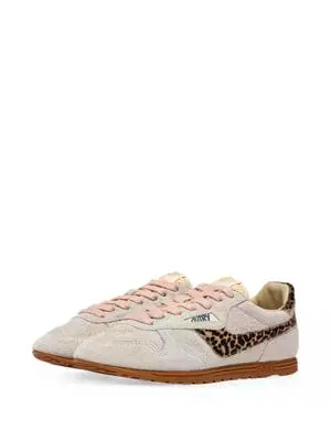 AUTRY Reelwind Low Leopard-print Suede Sneakers - Grey