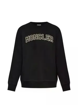 Moncler Embroidered Logo Sweatshirt - Black