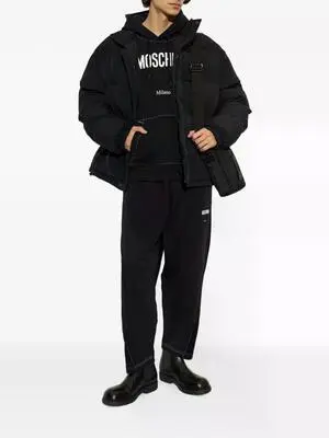 Moschino X Smiley Quilted Puffer Jacket - Black