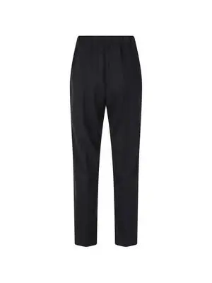 SEMICOUTURE Buddy Drawstring Pressed-crease Trousers - Blue