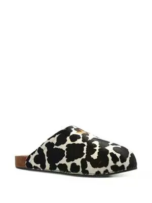 Adidas Adimule Cow-print Mules - Black
