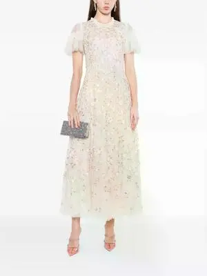 NEEDLE & THREAD Floral Waltz Ankle Gown