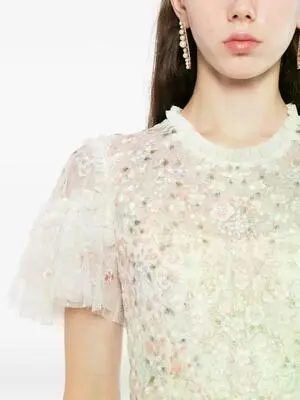 NEEDLE & THREAD Floral Waltz Ankle Gown