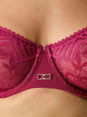 Chantelle Lace-overlay Underwired Bras