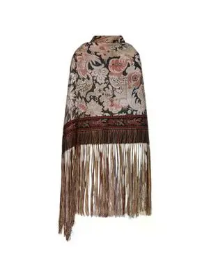 PIERRE-LOUIS MASCIA Floral-jacquard Fringed Scarf
