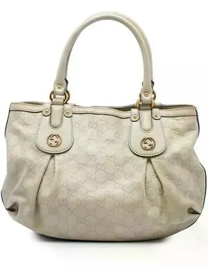 Gucci 2016-2026 Guccissima Scarlett Tote Bag - White