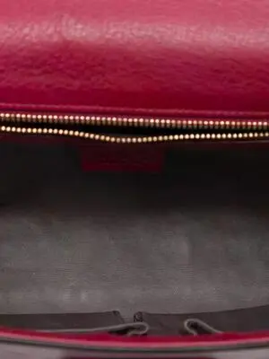 Gucci Bamboo Twist Lock Crossbody Bag - Red