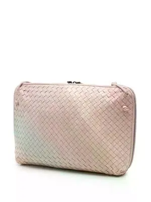 Bottega Veneta Large Nappa Intrecciato Nodini Crossbody Bag - Pink