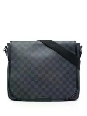 LOUIS VUITTON 2010 Damier Graphite Daniel Mm Crossbody Bag - Black