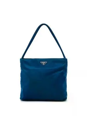 Prada 2000-2013 Tessuto Tote Bag - Blue