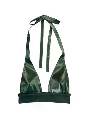 AWGE Halterneck Satin-finish Bra