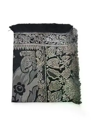 PIERRE-LOUIS MASCIA Aloeuw Patterned-jacquard Frayed Scarf