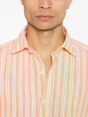 LUIGI BORRELLI Rio Stripe-pattern Shirt