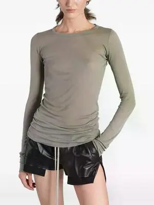 Rick Owens Exposed Seam Long Sleeve Sweater