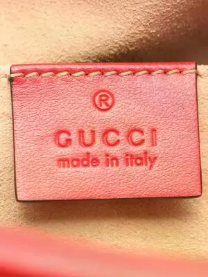 Gucci Small Gg Marmont Matelassé Leather Crossbody Bag - Red