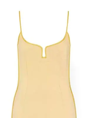 Paris Georgia Marlo Contrast-trim Midi Dress
