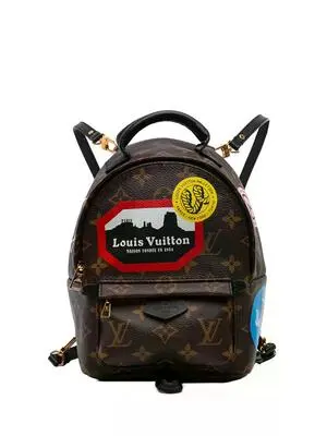 LOUIS VUITTON 2016 Monogram World Tour Mini Palm Springs Backpack - Brown