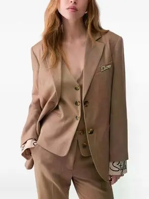 Liu Jo Herringbone Fabric Blazer