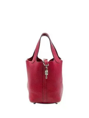 Hermès 2011 Clemence Picotin Lock 18 Handbag - Red