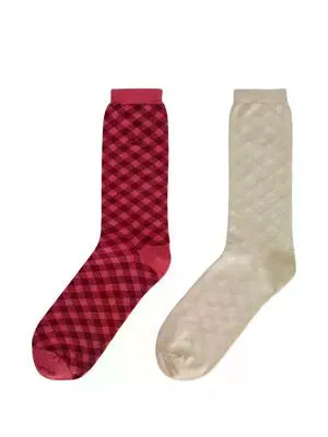 WALES BONNER Argyle-knit Socks